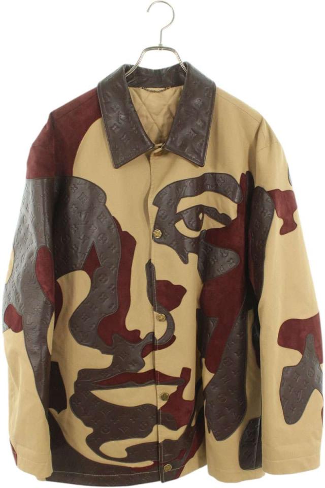 ルイヴィトン サイズ:52  23AW  RM232 ZA0 HPL87E モノグラムパッチワークレザーブルゾン 中古 OM10