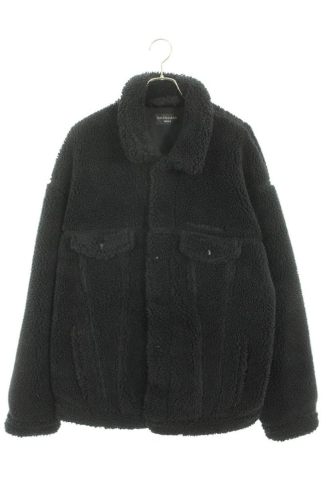 バレンシアガ サイズ:1  704464 TMQ26 オーバーサイズボアフリースブルゾン 中古 SB01