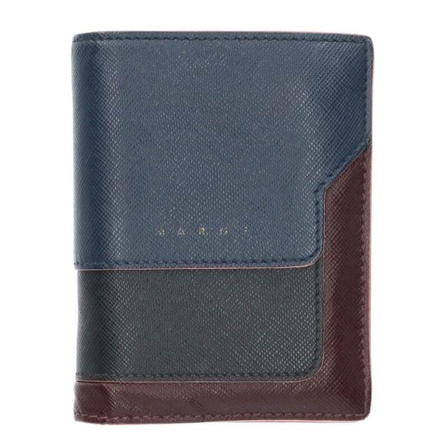 マルニ サイズ:UNI  PFMOQ14U13LV520 トーンオントーンサフィアーノレザー財布 中古 BS99