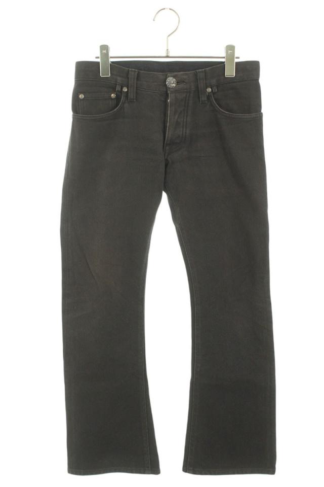 クロムハーツ サイズ:30インチ  DNM PANTS CRS BTN クロスボタンフライウォッシュドデニムパンツ 中古 GZ11