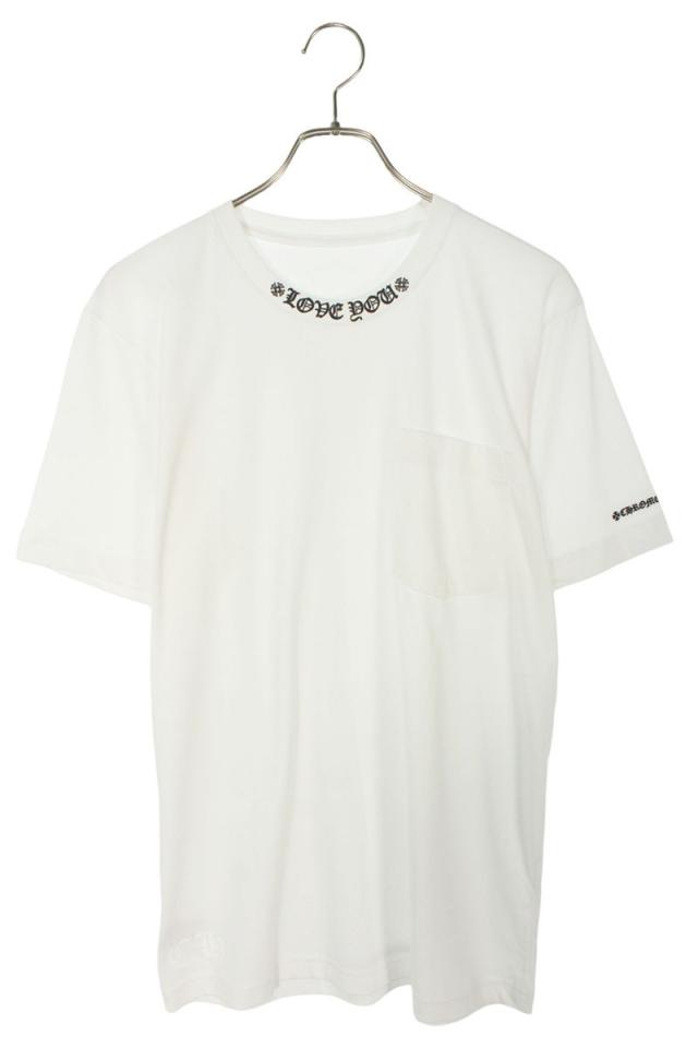 クロムハーツ サイズ:M  CH T-SHRT LOVE YOU ラブユーネックプリントTシャツ 中古 SS07