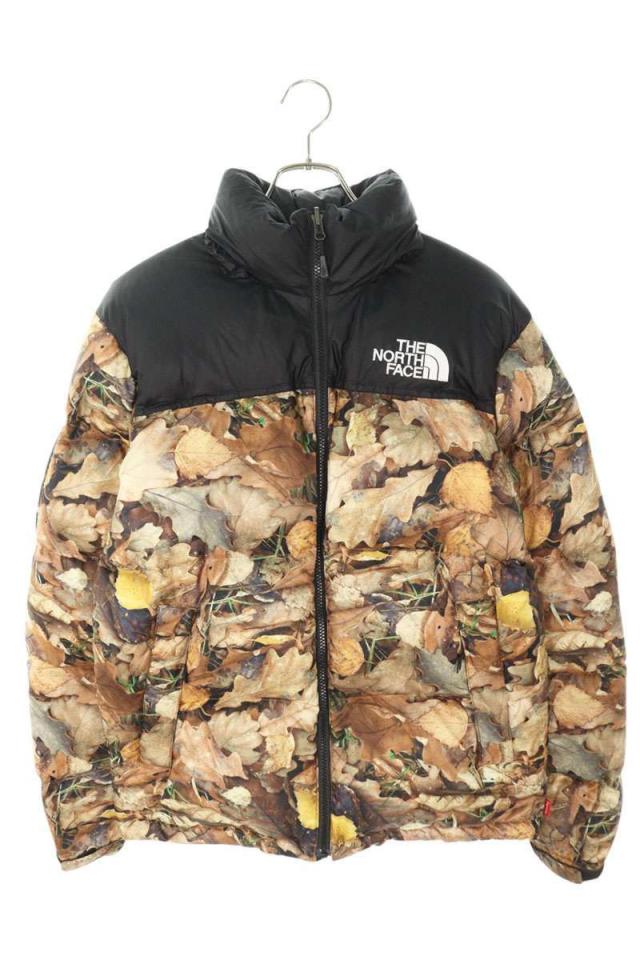 シュプリーム サイズ:S  16AW  Nuptse Jacket リーフカモ柄ヌプシダウンジャケット 中古 SB01
