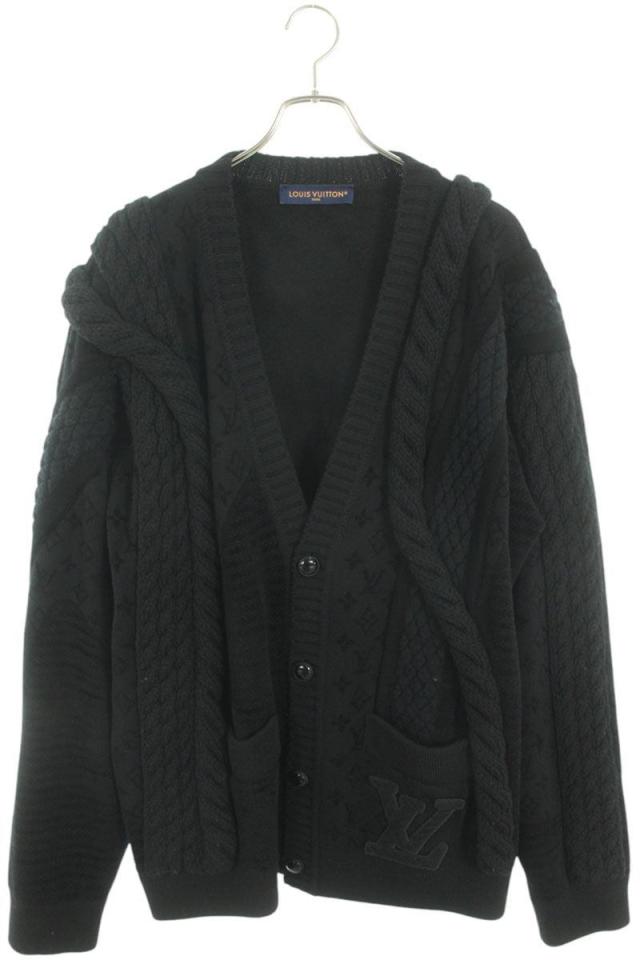 ルイヴィトン サイズ:4L  RM251M SUR HSN71W 1AHC20 チャンキーウールブレンド ケーブルカーディガン 中古 SB01