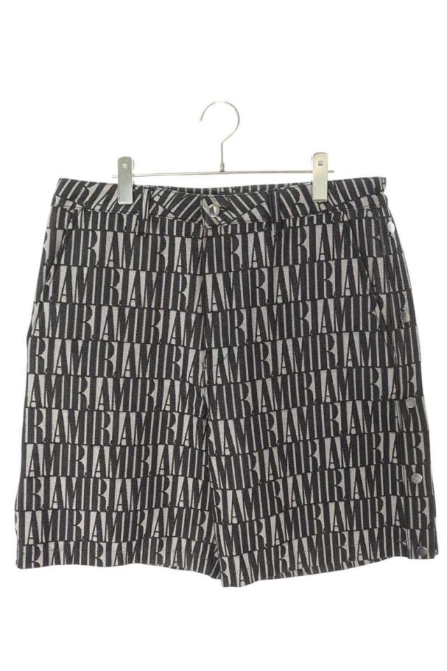 アミリ サイズ:34インチ  24SS ロゴ総柄ハーフパンツ 中古 SB01