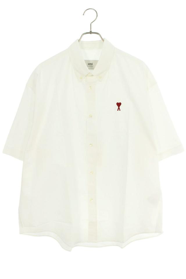 アミアレクサンドルマテュッシ サイズ:L  25SS  HSH230CO0031 168 ハートA刺繍半袖シャツ 新古品 SB01