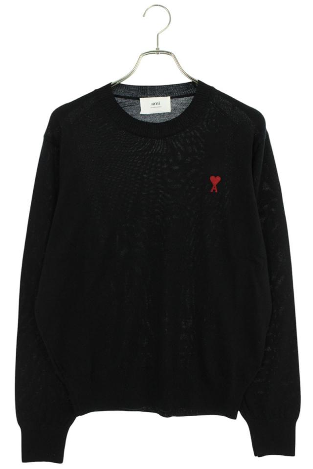 アミアレクサンドルマテュッシ サイズ:L  25SS  BFHKS111KN0025 001 ハートA刺繍クルーネックニット 新古品 FK04