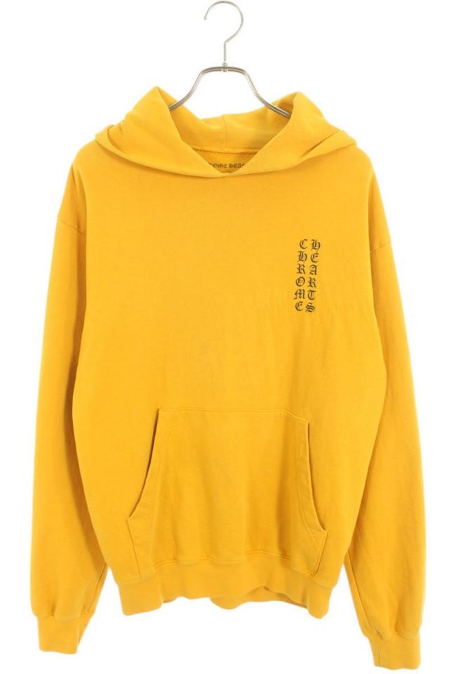 クロムハーツ サイズ:M  SWTSHRT PLVR 袖ロゴプリントプルオーバーパーカー 中古 NO05