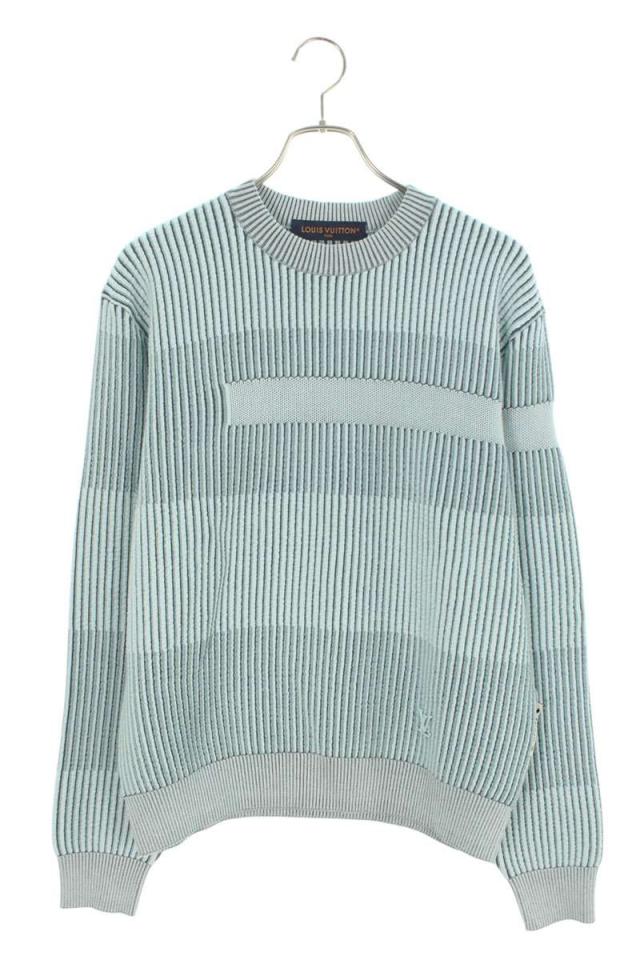 ルイヴィトン サイズ:S  Park Seo-Bo Jacquard Cotton Crewneck  ジャガードコットンクルーネックニット 中古 BS55