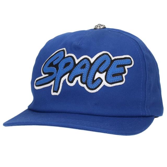 クロムハーツ   TRUCKER CAP トラッカーキャップ SPACEレザーパッチクロスボール付メッシュ帽子 中古 SJ02