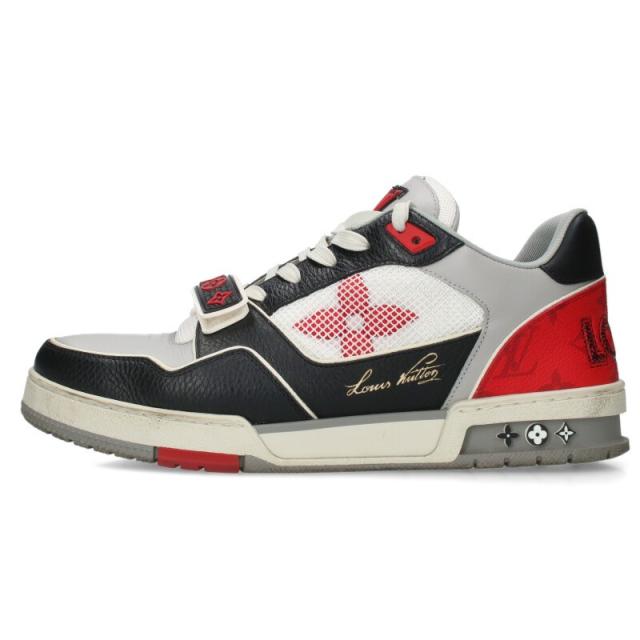 ルイヴィトン サイズ:9  LVトレイナー・ライン モノグラムベルクロローカットスニーカー 中古 SB01