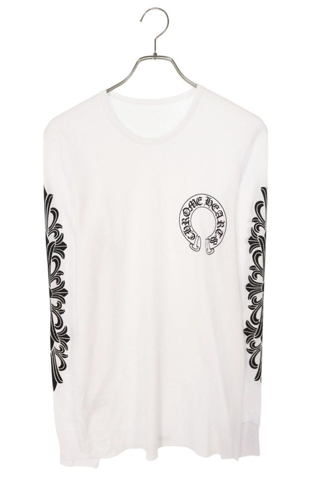 クロムハーツ サイズ:L  Thermal L S アームフローラルクロスサーマル長袖カットソー 中古 SJ02