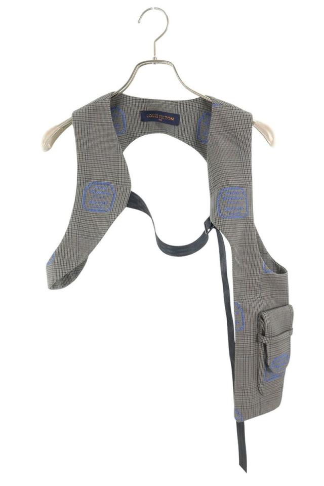 ルイヴィトン サイズ:L  20SS  RM201F SQU HIFG3W RECORD CLUBミッドレイヤーベスト 中古 BS99