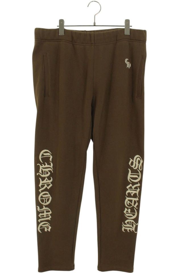 クロムハーツ サイズ:M  Y NOT SLO RIDE ロゴ刺繍スウェットロングパンツ 中古 SJ02