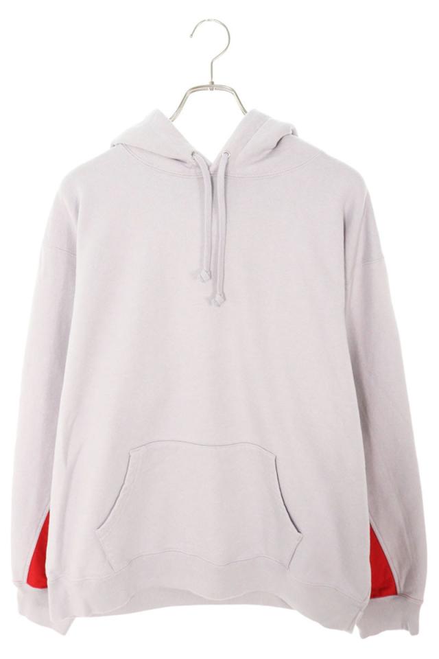 シュプリーム サイズ:L  22SS  Cropped Panels Hooded Sweatshirt クロップドパネルフーデッドパーカー 中古 BS55