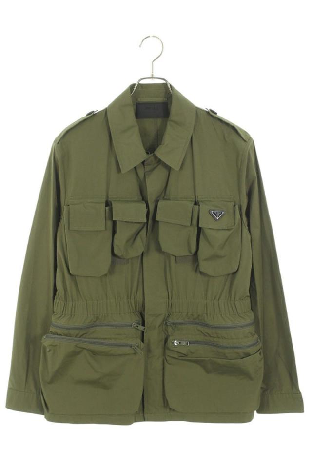 プラダ サイズ:46  SGC553 マルチポケット サファリシャツブルゾン 中古 SB01