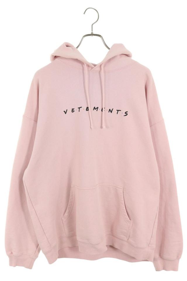 ヴェトモン サイズ:S  21SS  UE51TR350W フレンドリーロゴ刺繍パーカー 中古 SB01