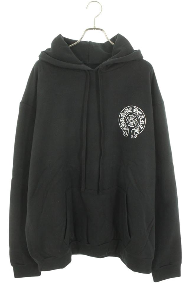 クロムハーツ サイズ:XXL  SWTSHRT HD PLVR LTD マイアミ限定バックホースシュープリントパーカー 中古 SJ02