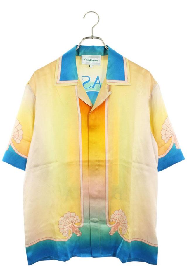 カサブランカ サイズ:XS 総柄シルク半袖シャツ 中古 OM10