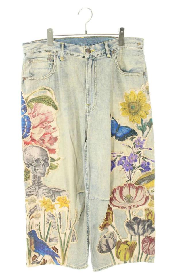 アールサーティーン サイズ:31インチ  X-Boyfiend パッチディテールデニムパンツ 中古 BS99