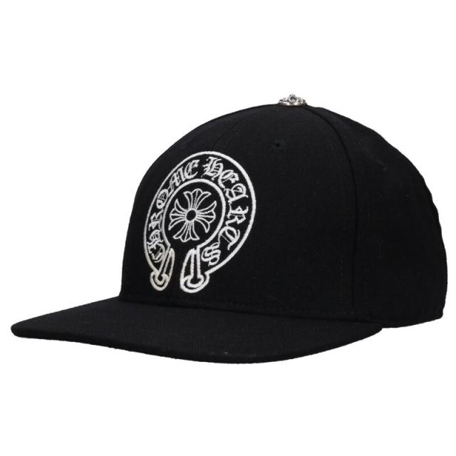 クロムハーツ サイズ:7.5  CH HAT ホースシュー刺繍クロスボールベースボールキャップ 中古 OK15