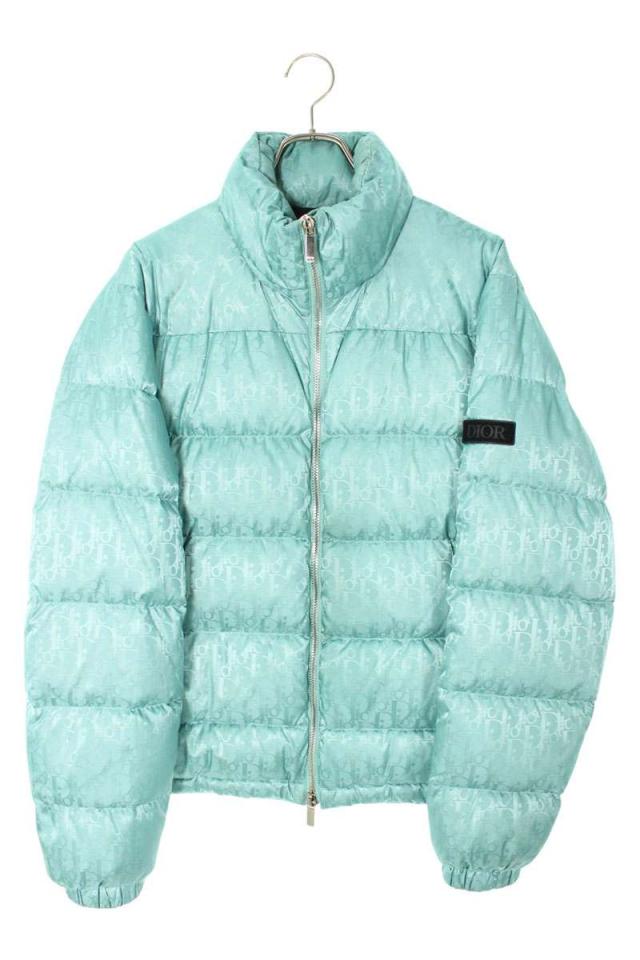 ディオール サイズ:48 943C449A4462 オブリーク総柄ナイロンダウンジャケット 中古 SB01