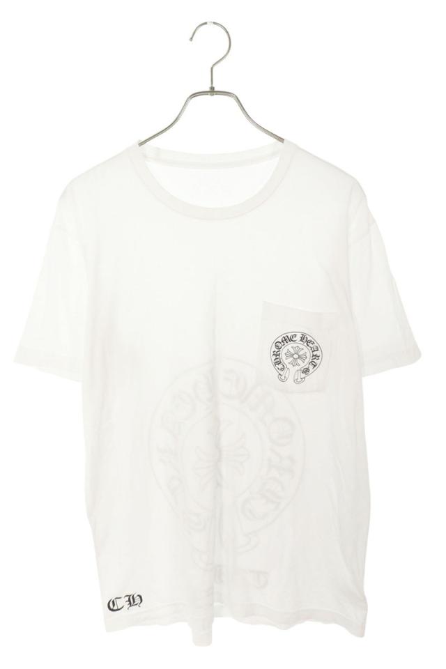 クロムハーツ サイズ:L  CH T-SHRT LTD 台北限定バックホースシュージップアップTシャツ 中古 SJ02