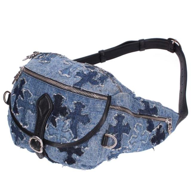 クロムハーツ   #1 SNAT PACK DNM SCTD PTCH スナットパック クロスパッチガンスリンガーベルトデニムウエストバッグ 中古 GZ11