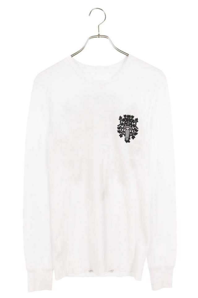 クロムハーツ サイズ:M  Thermal L S バックダガープリントサーマル長袖カットソー 中古 SS07