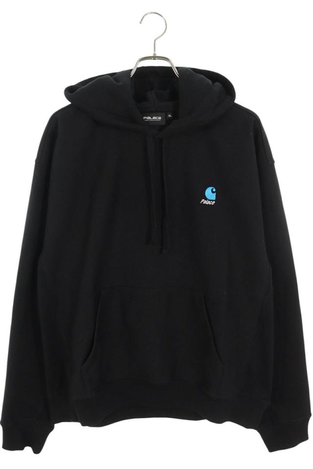 パレス  カーハート サイズ:XL  24AW  Carhartt WIP Hood ロゴ刺繍パーカー 中古 BS55