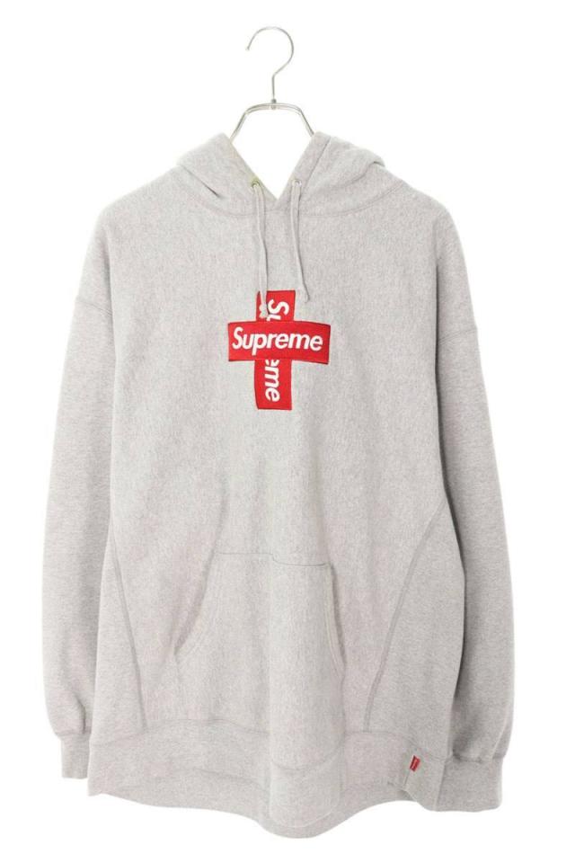 シュプリーム サイズ:XL  20AW  Cross Box Logo Hooded Sweatshirt クロスボックスロゴフーデッドスウェットシャツパーカー 中古 OM10