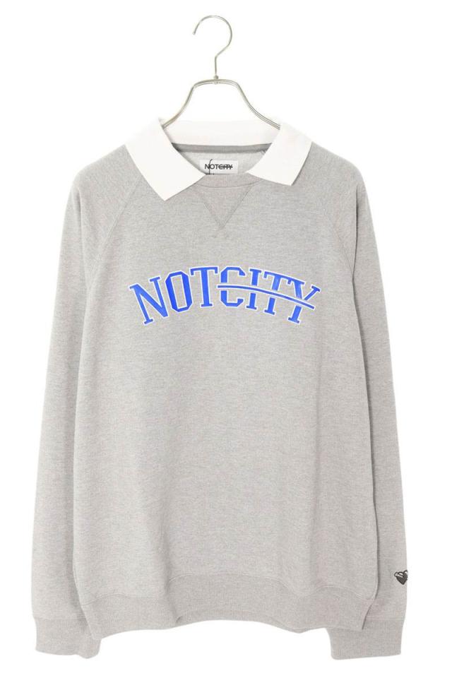 ノットシティ サイズ:XL  NC21AW-CLT001 ロゴプリントスウェット 中古 BS99