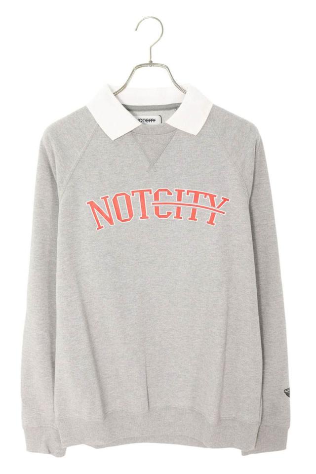 ノットシティ サイズ:L  NC21AW-CLT001 ロゴプリントスウェット 中古 BS99