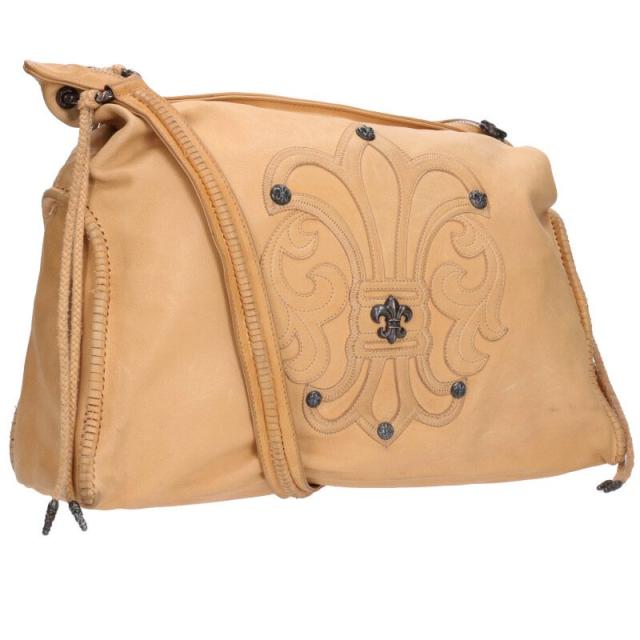 クロムハーツ   BOLO BSフレア装飾レザーショルダーバッグ 中古 OS06