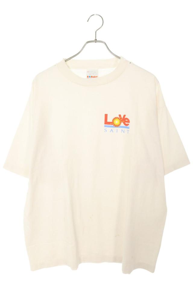 セントマイケル サイズ:XL 25SS SM-HR8-0000-024 LOVE SAINTプリントTシャツ 中古 SB01