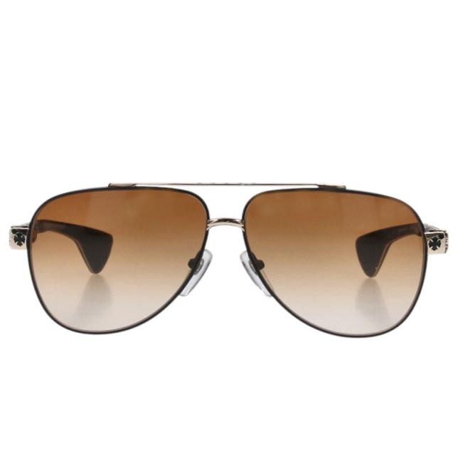 クロムハーツ サイズ:62□12 140  DRAG KING I ティアドロップサングラス 中古 SS07