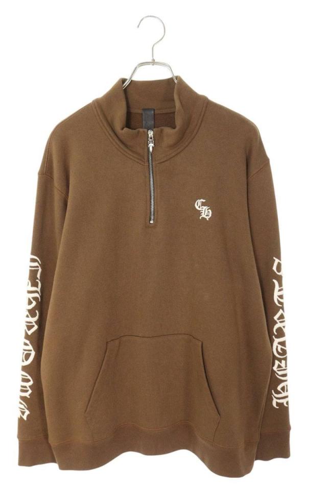 クロムハーツ サイズ:XL  SLO RIDE 1 2 ZIP ロゴ刺繍ハーフジップブルゾン 中古 GZ11