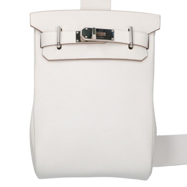 エルメス サイズ:PM  ケリー アッカドPM B刻印 トゴ グリスパールショルダーバッグ 中古 GZ14