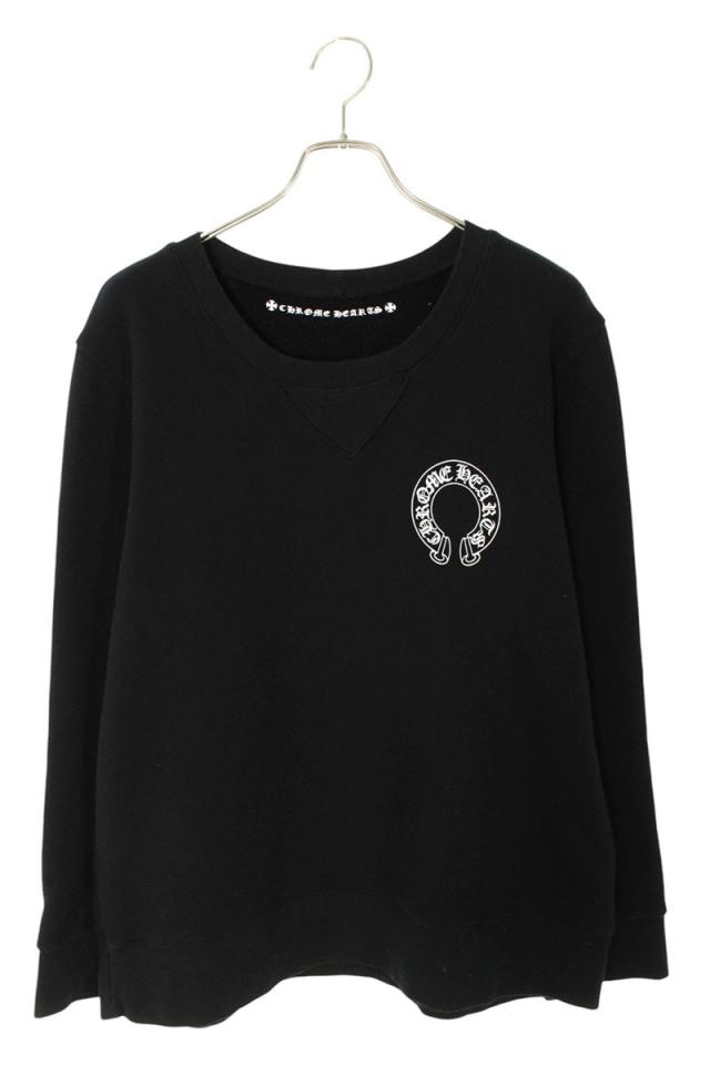 クロムハーツ サイズ:XL  SWTSHRT PLVR バックアーチロゴ袖フローラルプリントスウェット 中古 SJ02