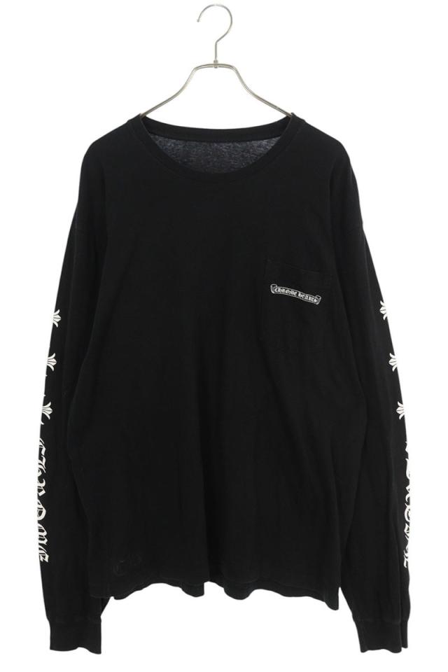 クロムハーツ サイズ:XXL  CH L S  1 アームCHプラスロゴプリント長袖カットソー 中古 SJ02