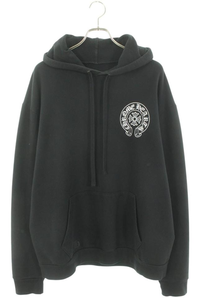 クロムハーツ サイズ:L SWTSHRT PLVR LTD 東京限定ホースシューバックプリントプルオーバーパーカー 中古 OK15
