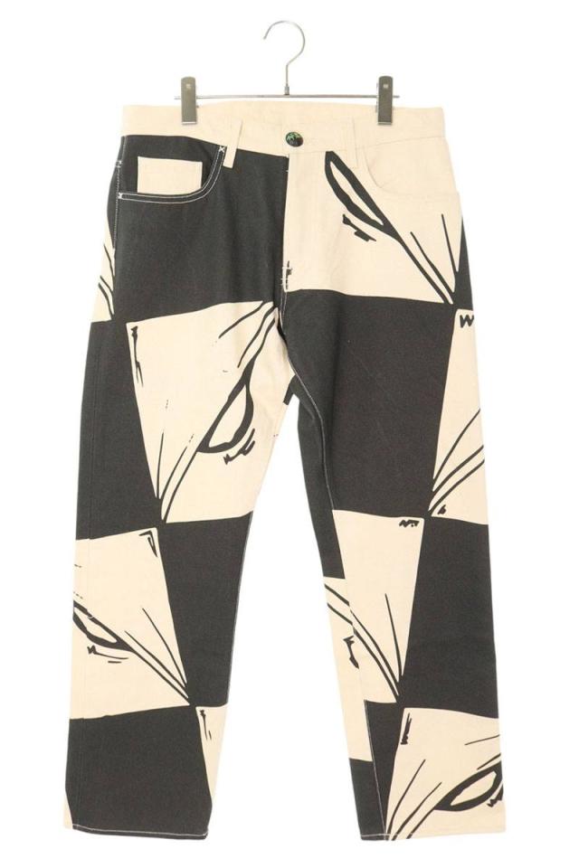 アンチプロモ サイズ:32インチ 99EYES総柄デニムパンツ 中古 SS07