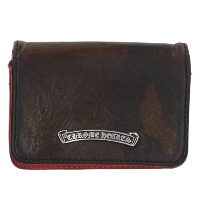 クロムハーツ   CRD CSE3PKTWDV1 アーチロゴプレート3ポケットカモ柄レザーカードケース 中古 NO05