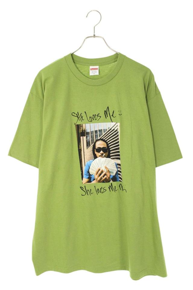 シュプリーム サイズ:XL 25SS Max B Tee マックスBフォトプリントTシャツ 中古 BS55