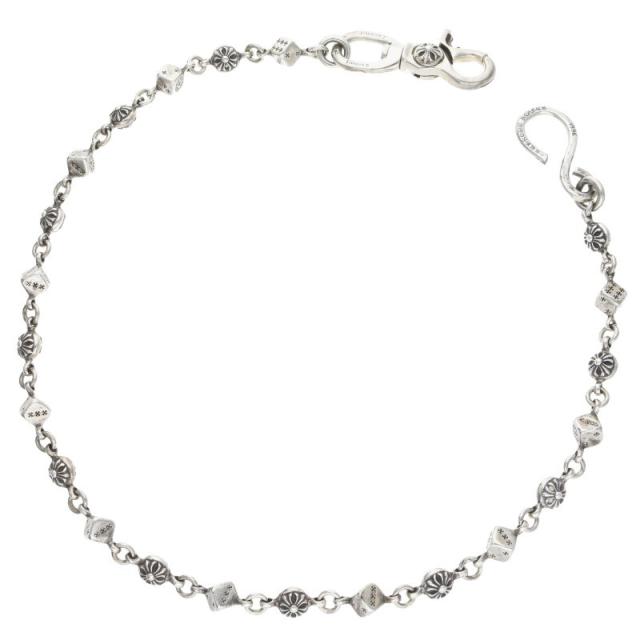 クロムハーツ   DICE 1CRS BALL LONG-1 ロング1クリップダイスクロスボール シルバーウォレットチェーン 中古 OS06