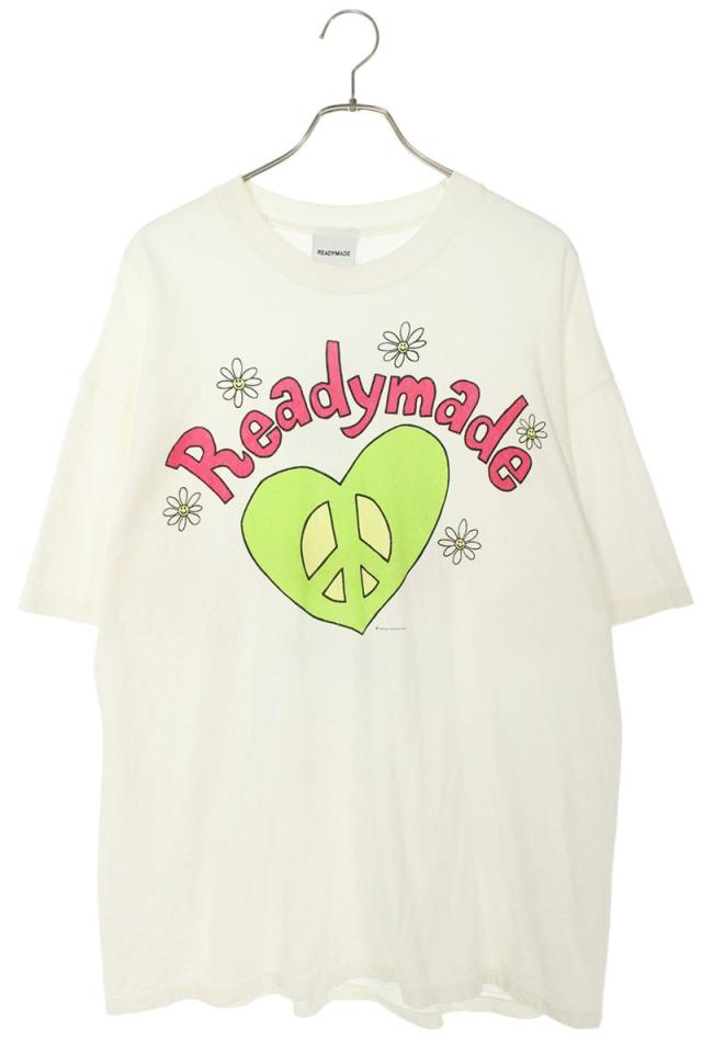 レディメイド サイズ:XL  24SS  RE-CO-WH-00-00-275 ハートロゴプリントTシャツ 中古 BS55