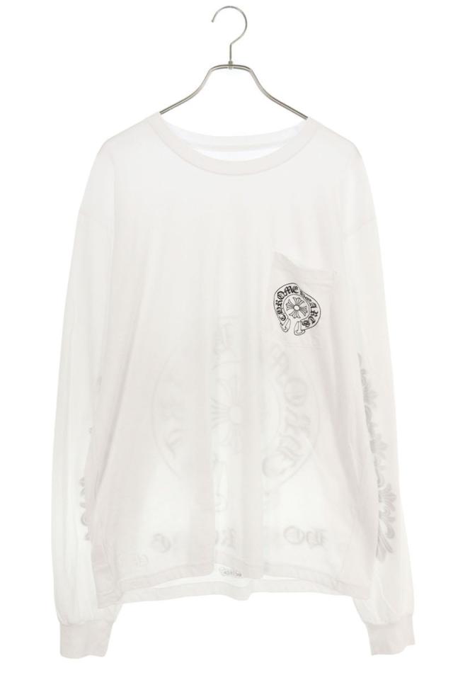 クロムハーツ サイズ:XL  CH L S LTD 香港限定バックホースシュープリント長袖カットソー 中古 GZ11