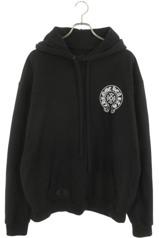 クロムハーツ サイズ:L  SWTSHRT PLVR LTD 東京限定ホースシューバックプリントプルオーバーパーカー 中古 SS13
