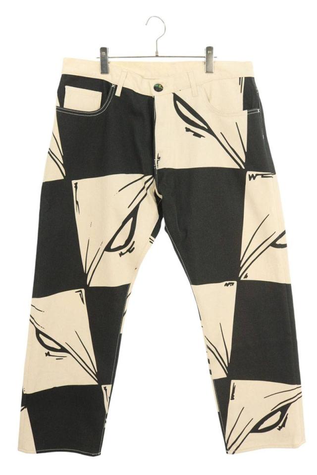 アンチプロモ サイズ:36インチ 99EYES総柄デニムパンツ 中古 BS55