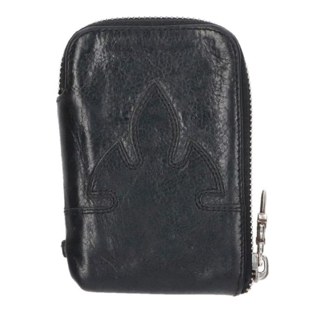 クロムハーツ   ONE TRILLION DOLLARS フレアニーダガージップレザーケース 中古 SJ02
