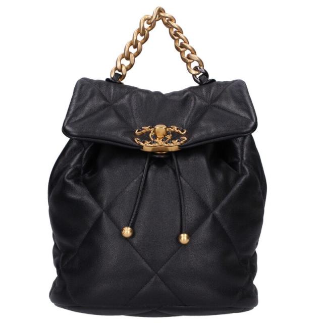 シャネル   シャネル19 AS4223 ココマークターンロックキルティングチェーンバックパック 中古 SB01